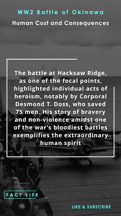 Facts About the Battle of Okinawa in WW2: Human Cost & Consequences # ...