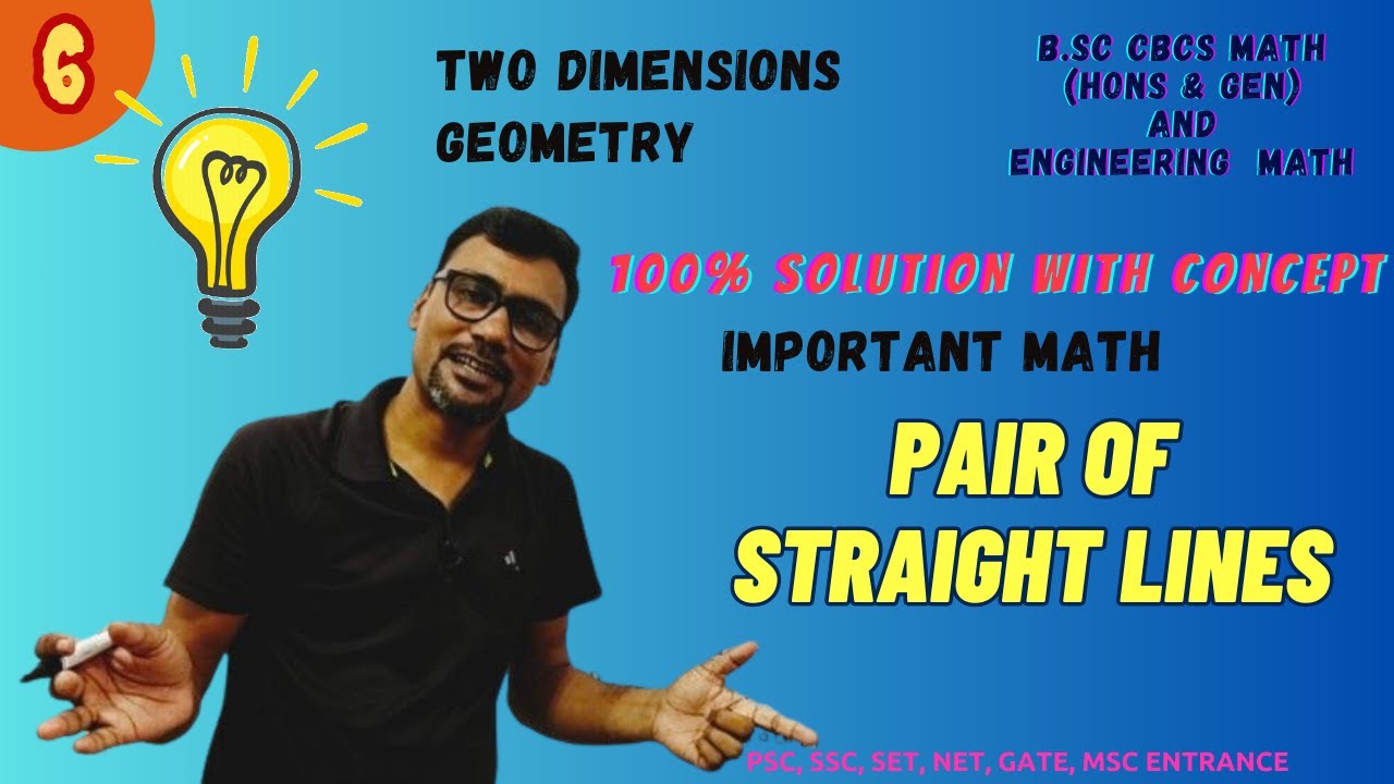 Pair of straight lines | Math | P-6 | 2D Geometry by DR Colleger - YouTube