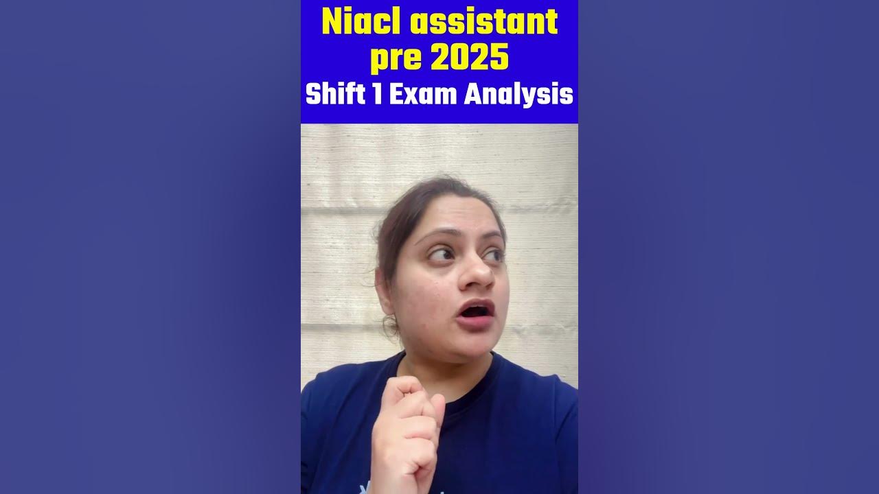 Niacl assistant pre 2025 shift 1 Exam analysis | #shortvideo #viralvideo - YouTube