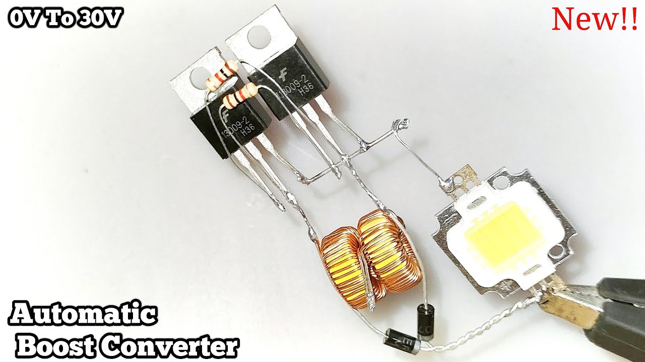 Automatic Boost Converter 0V To 30V | Led Booster - YouTube