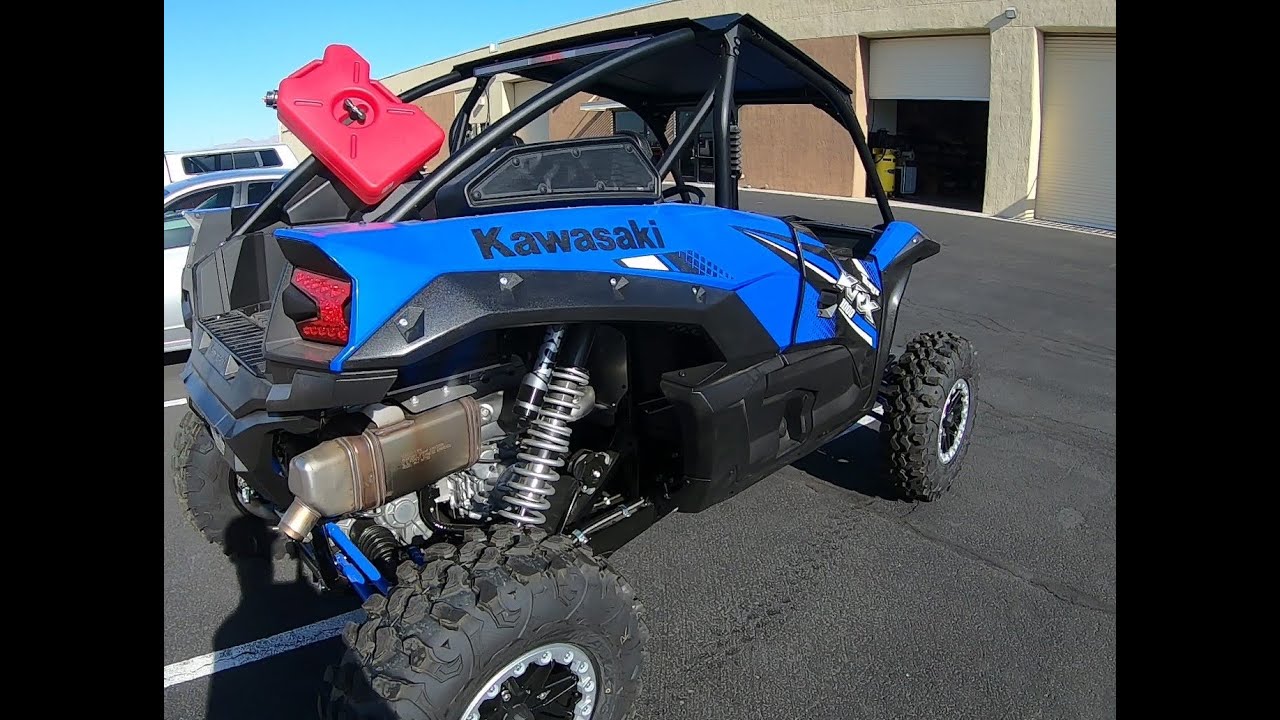 Kawasaki KRX switched relay harness & Aux Battery Cable Install - YouTube