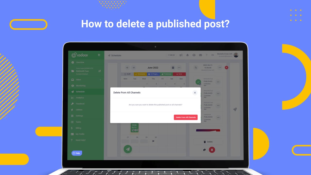 How to delete a published post? - YouTube