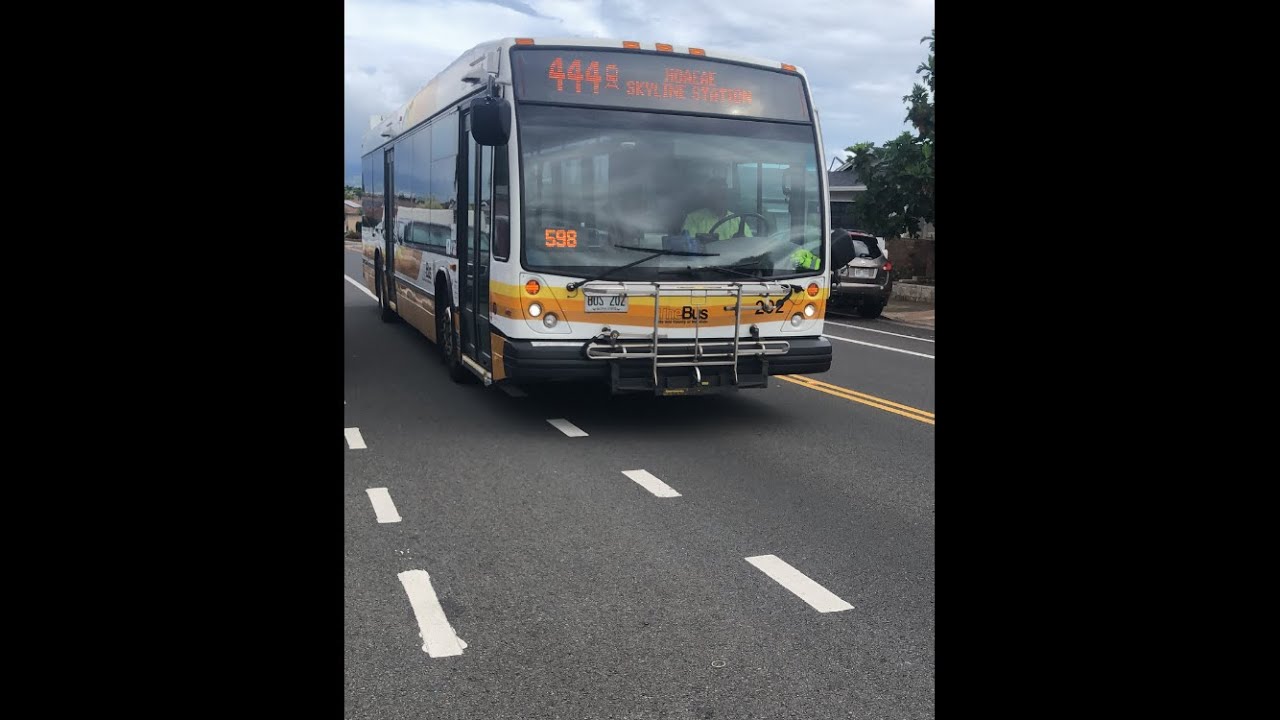 Thebus Honolulu Bus' 202 Nova Bus LFS Route 444 Hoaeae West Loch ...