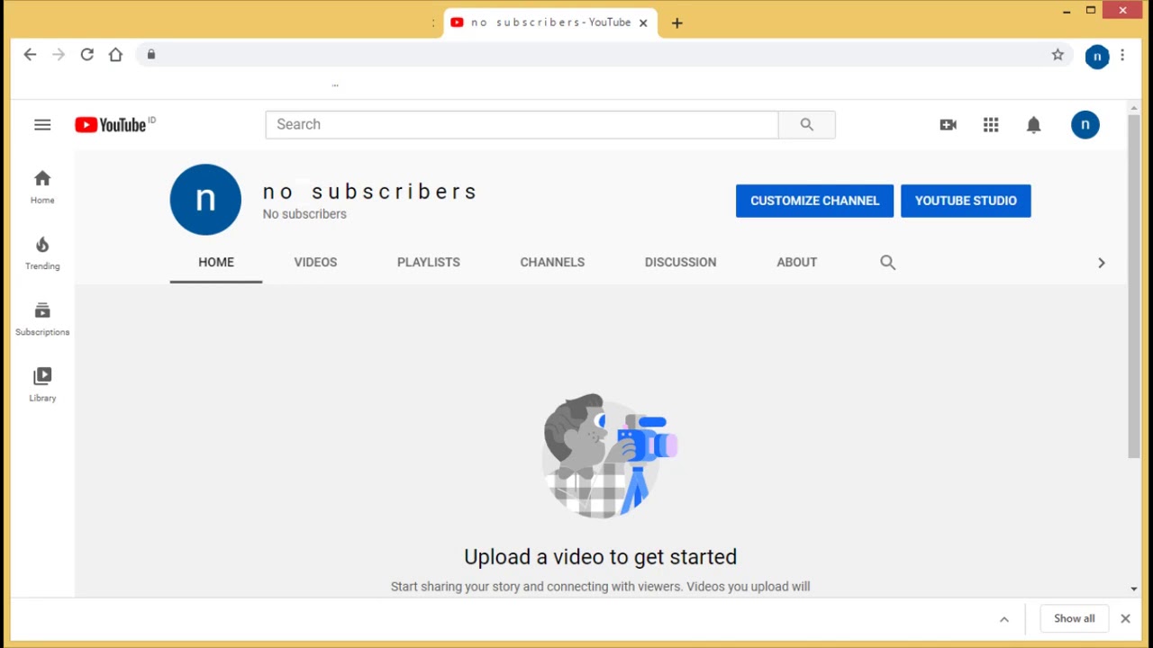 no subscribers - YouTube