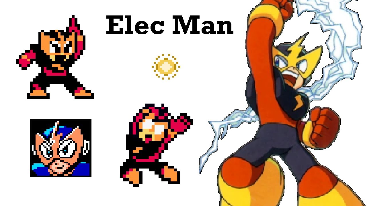 Elec Man (8 Bits) - Sprite Pack - YouTube