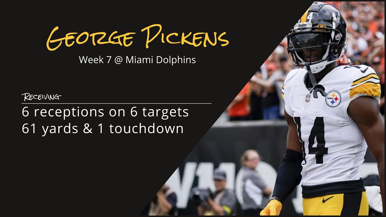 George Pickens WR Pittsburgh Steelers | Every target and catch | 2022 ...