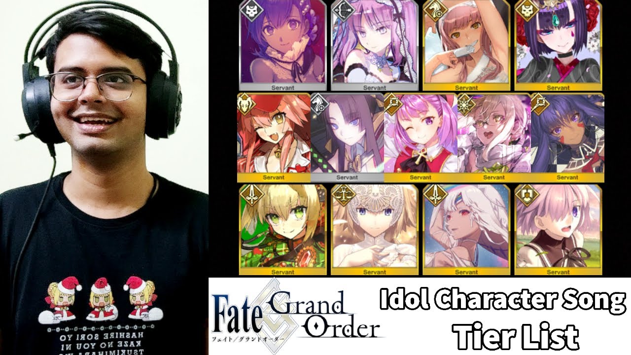 【FGO】Making an Idol Character Song Tier List (Grail Live) - YouTube