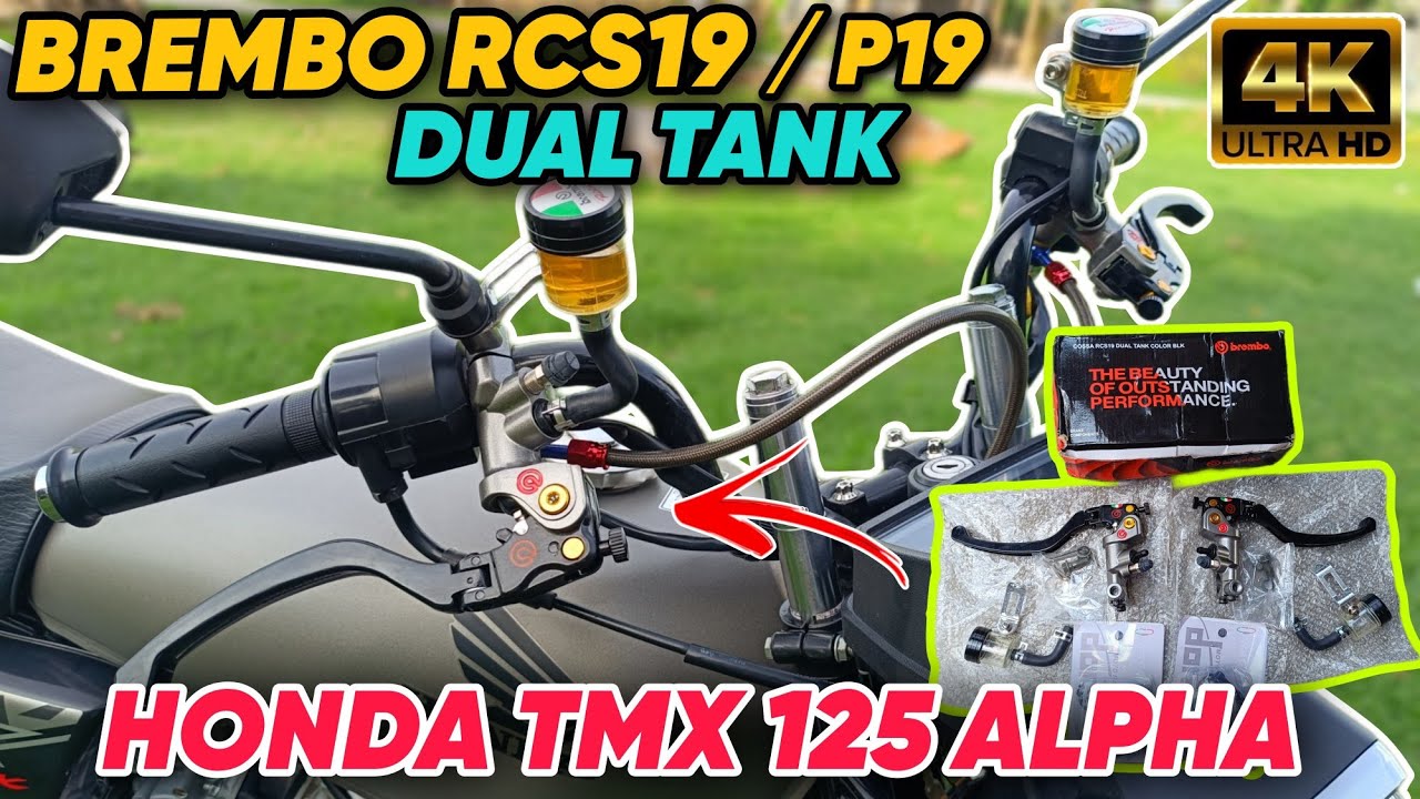 PAANO MAG INSTALL NG RCS19/P19 BREMBO BRAKE MASTER SA HONDA TMX 125 ...