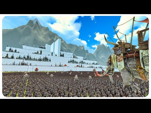 MINAS TIRITH SIEGE: 4,000,000 Uruk-hai vs Gondor, Rohan & Army of the Dead – UEBS2 (4K)