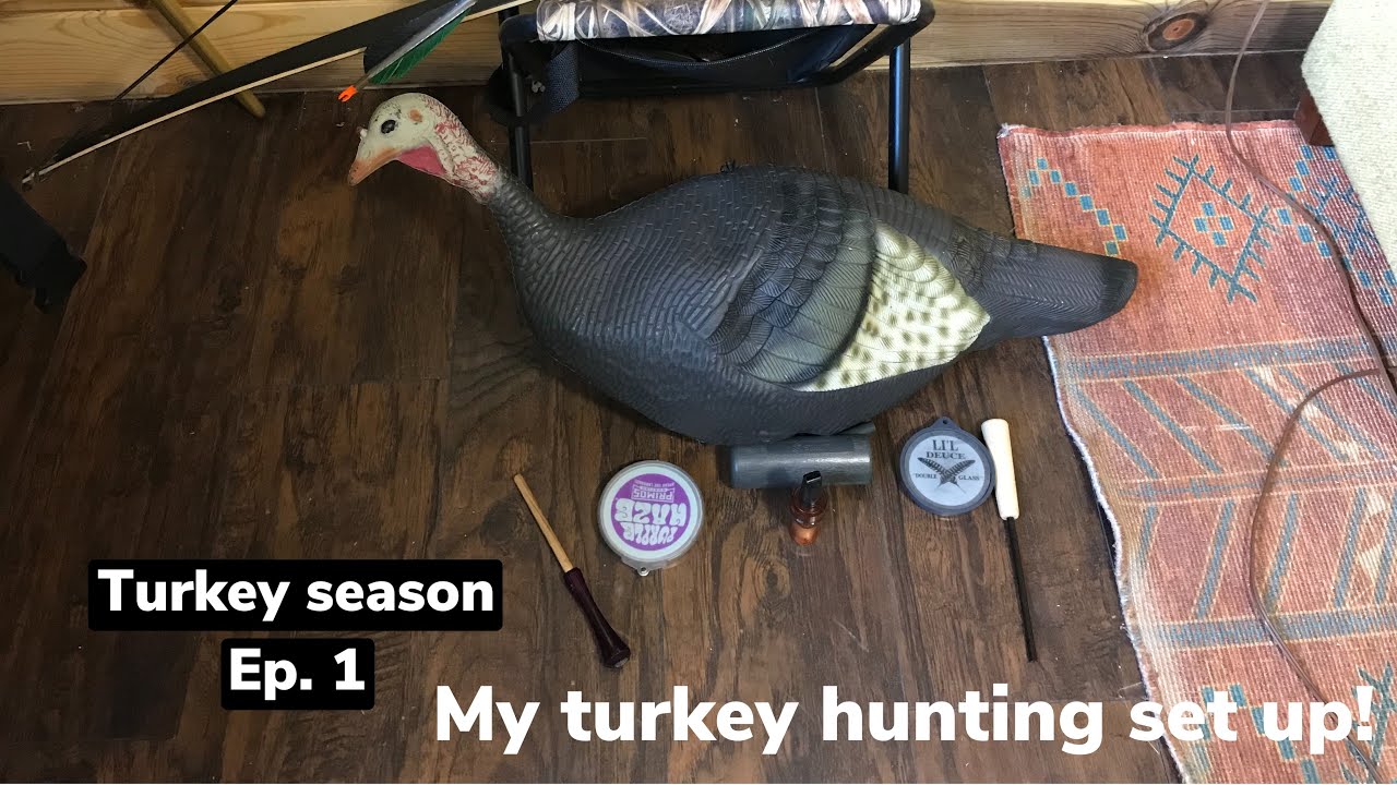 My turkey hunting setup. - YouTube