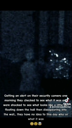 Little girl captured floating down hallway #horror #creepy #scary # ...
