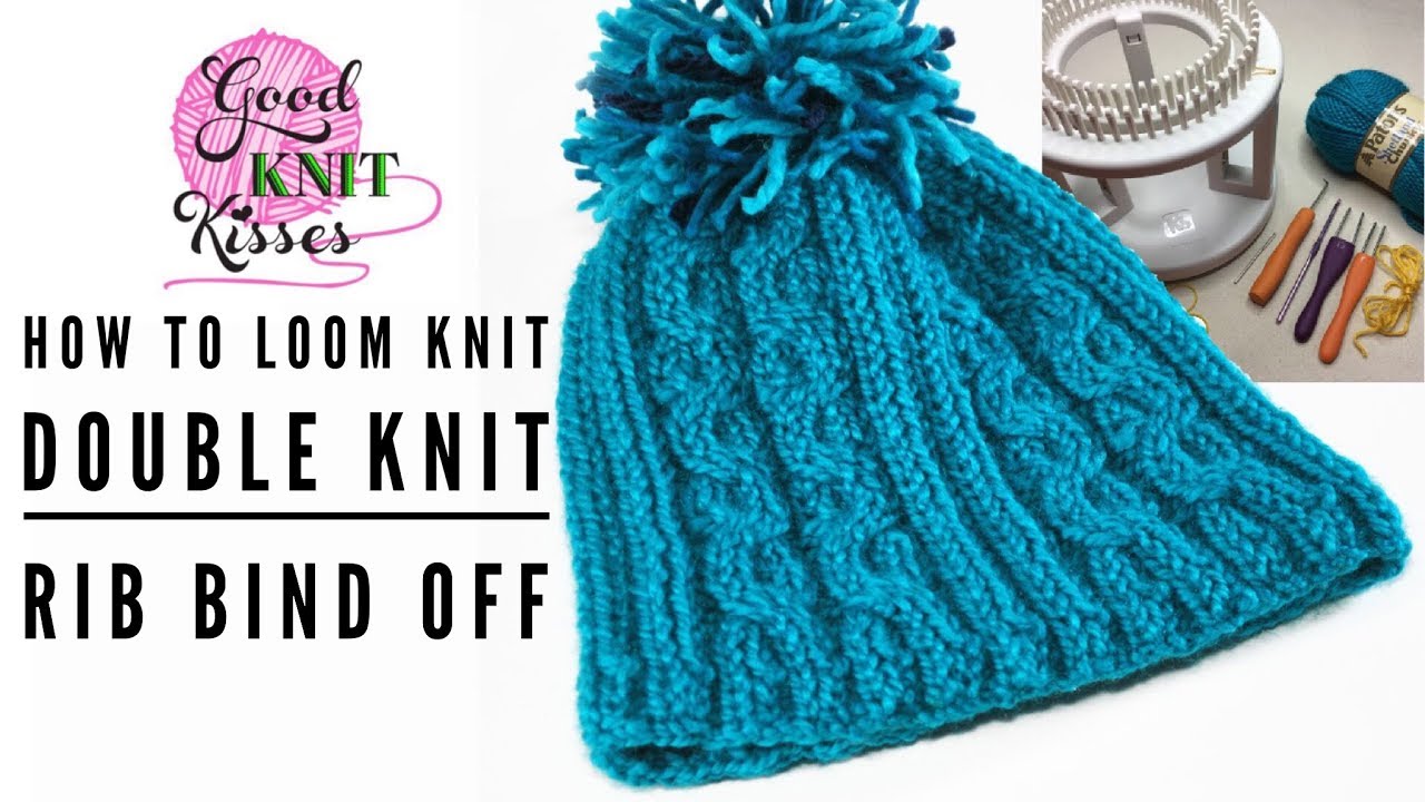 Rib Bind off Double Knit loom DKL (CC) - YouTube