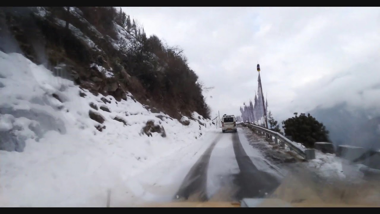 North Sikkim in winter || Lachung || Snowfall in Sikkim || February ...