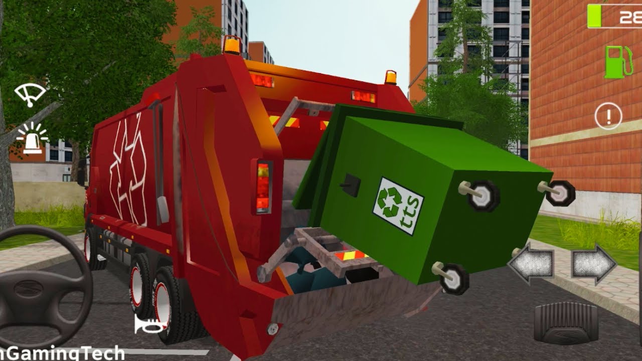Loading Waste By Truck ♻️♻️♻️♻️♻️ Trash Truck Simulator Mobile Gameplay ...