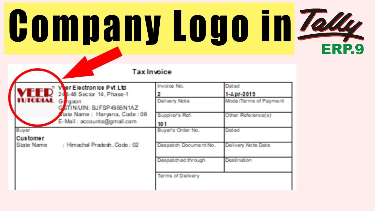 Company Logo in Tally ERP 9 | Tally Tutorial 2020 - YouTube
