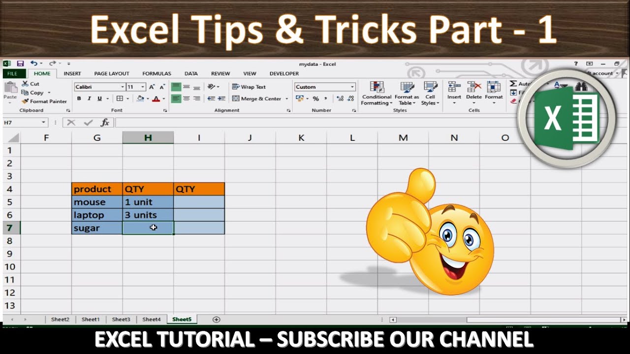 Excel Tips and Tricks 1 Using Custom Formatting In Excel | Excel Trick ...