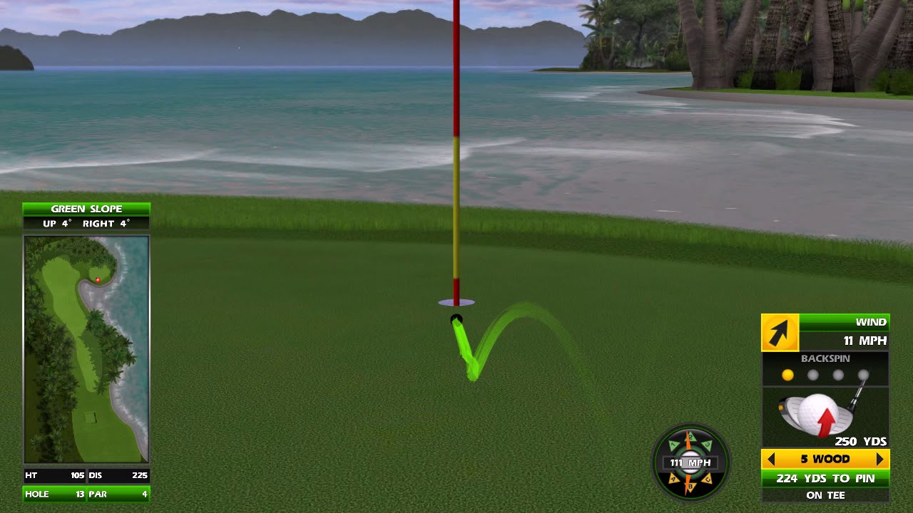 Golden Tee Great Shot on Coral Ridge! - YouTube