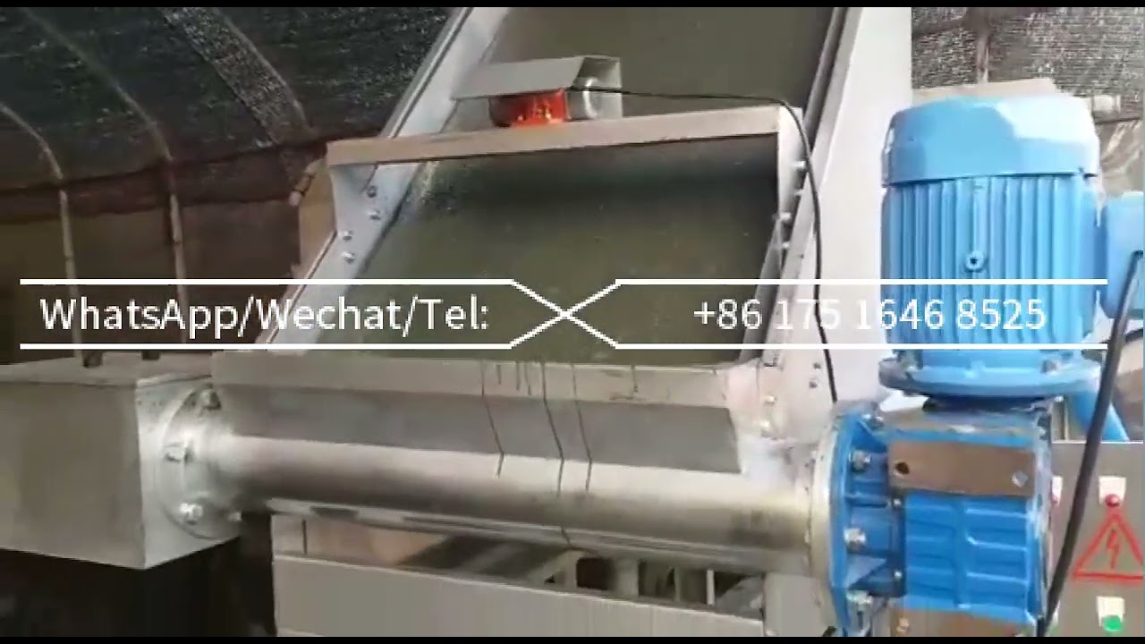 Sloped screen separator/pig manure drying machine/pig manure dewatering ...