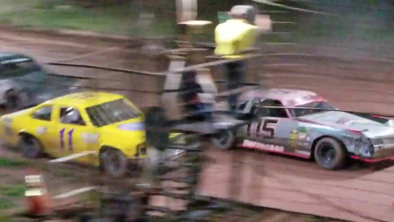 Pure Stock Feature @ Tomahawk Speedway 7/14/2018 - YouTube