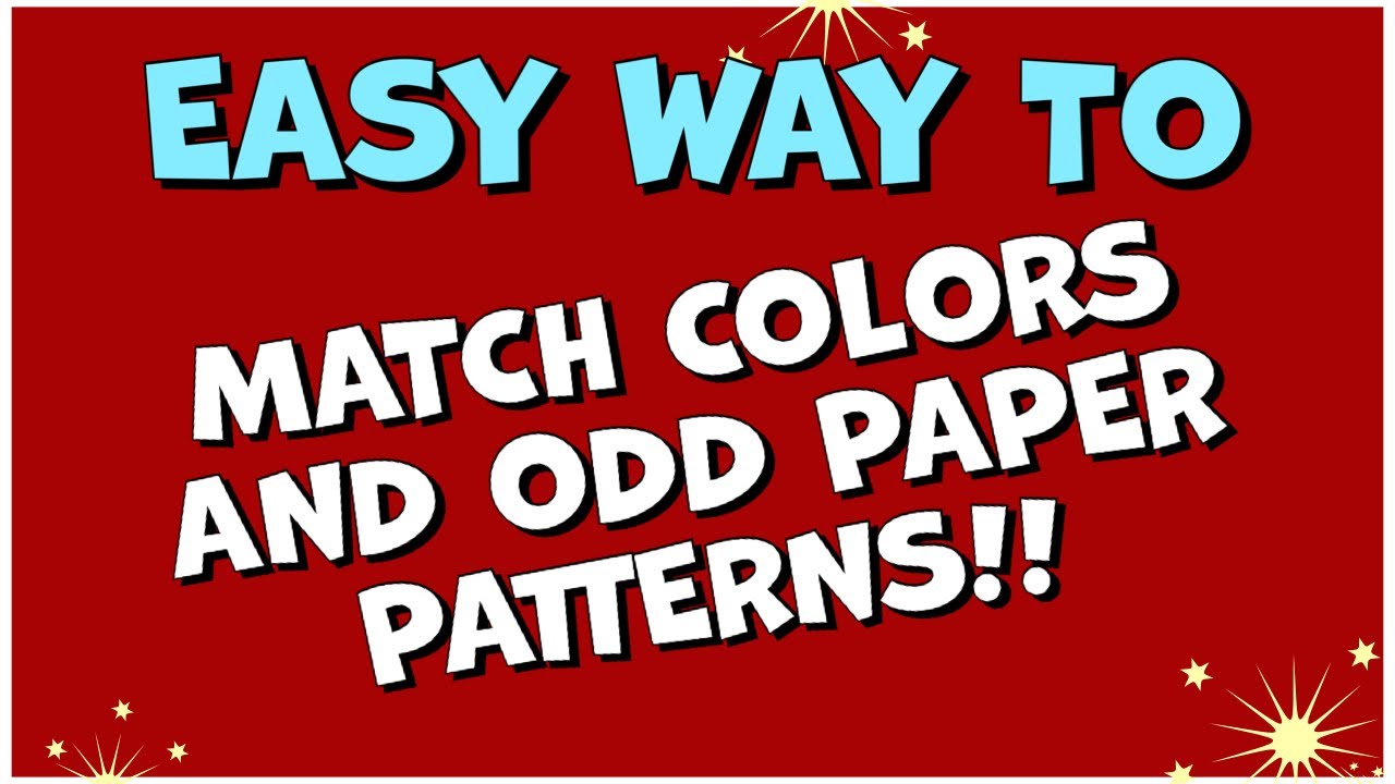 DO THIS TO PICK THE RIGHT PATTERNS AND COLORS EVERY TIME!! - YouTube
