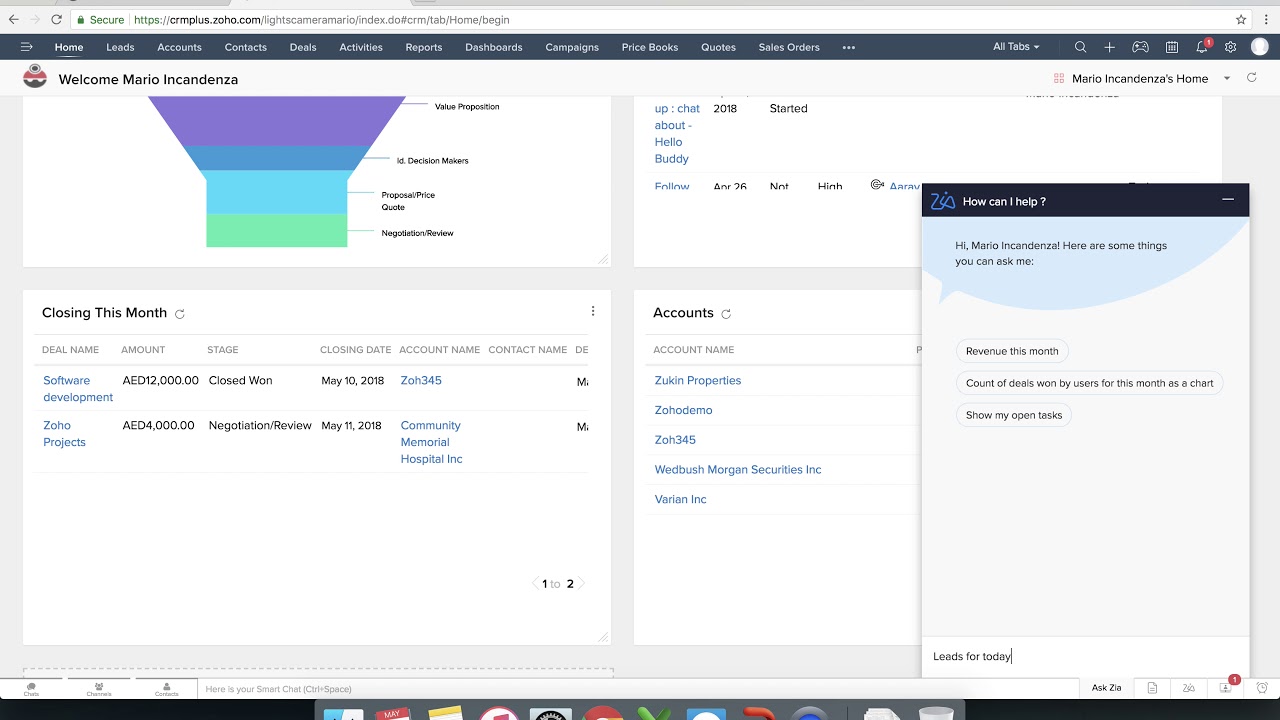 Zoho CRM Lead Management & Conversion Process - YouTube