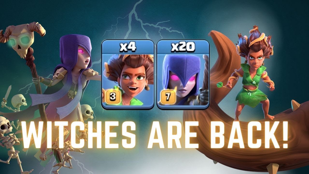 This is the STRONGEST WITCH ATTACK in Clash of Clans right now | Town ...