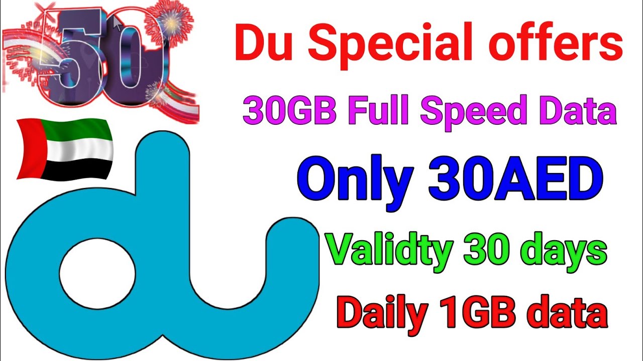 Du Special Offer 30GB Data Only 30aed How To Activate Du 30GB Data