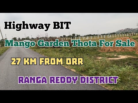 Highway BIT Mango Garden Thota For Sale 27;km From ORR - YouTube