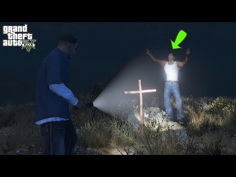 I Summoned CJ's Ghost at his Grave in GTA 5! (Carl Johnson Easter Egg)
