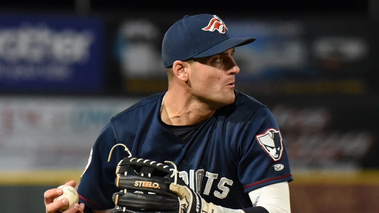 Max Burt Highlight From Yesterday With Somerset Patriots - YouTube