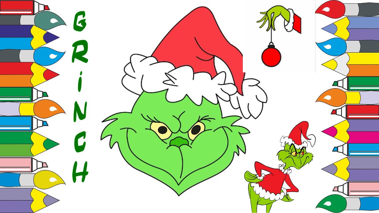 How to draw Grinch / Grinch - stole the Christmas? - YouTube