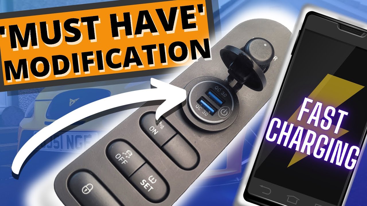 FAST Charging USB car mod | Cheap upgrade for your interior - YouTube
