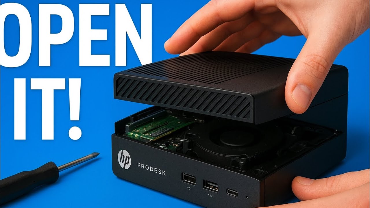 How to Open an HP ProDesk Mini | Full Step-by-Step Guide - YouTube