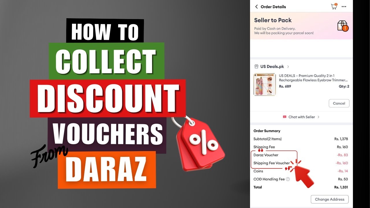 How To Collect Discount Vouchers From Daraz | Daraz Vouchers - YouTube
