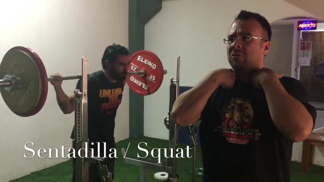 Básicos de Powerlifting Sentadilla Parte 1 - YouTube