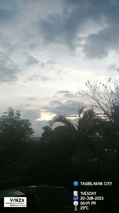 TAGBILARAN CITY WEATHER | EVENING: 20-JUN-2023 (1804H) | vInzx - YouTube