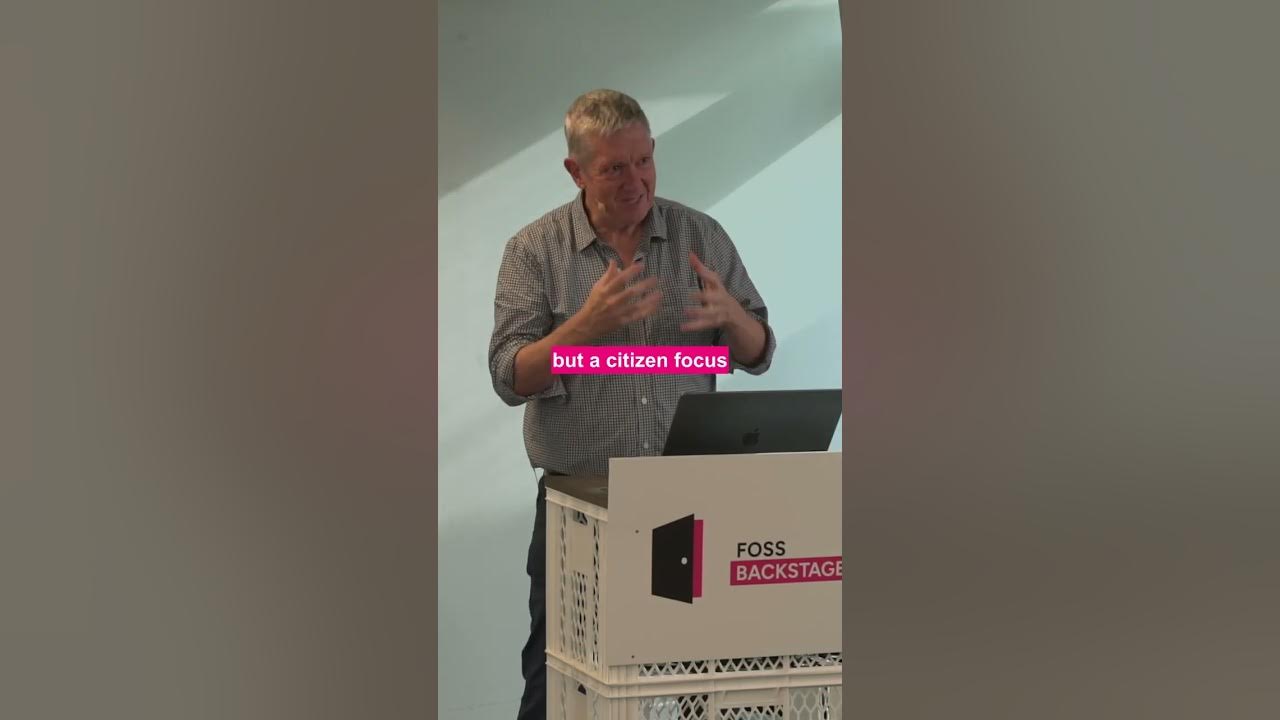 FOSS Backstage 2024 - Scott Jenson on Citizen Focus in Open Source UX - YouTube