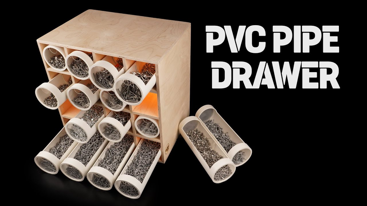 Parts Drawer with a PVC pipe / DIY / Remake - YouTube