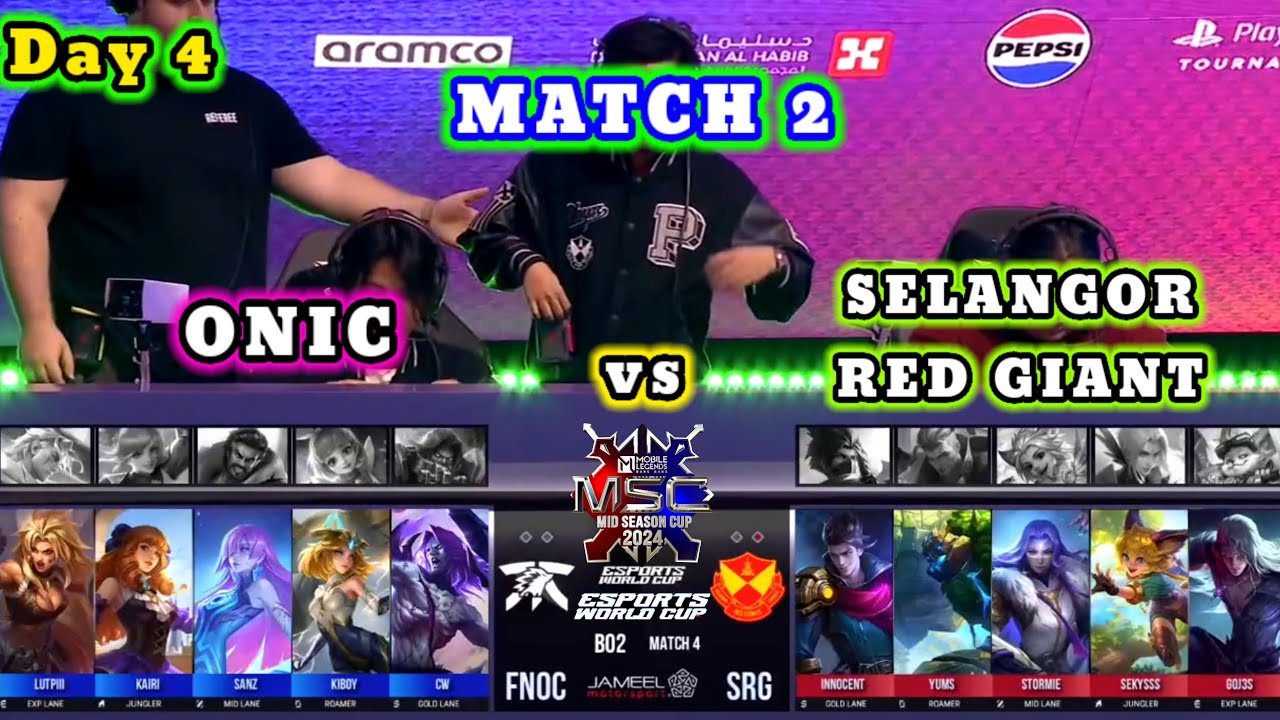 Day 4 - Match 2 - ONIC vs SRG - MLBB MSC 2024 x EWC Group Stage - YouTube