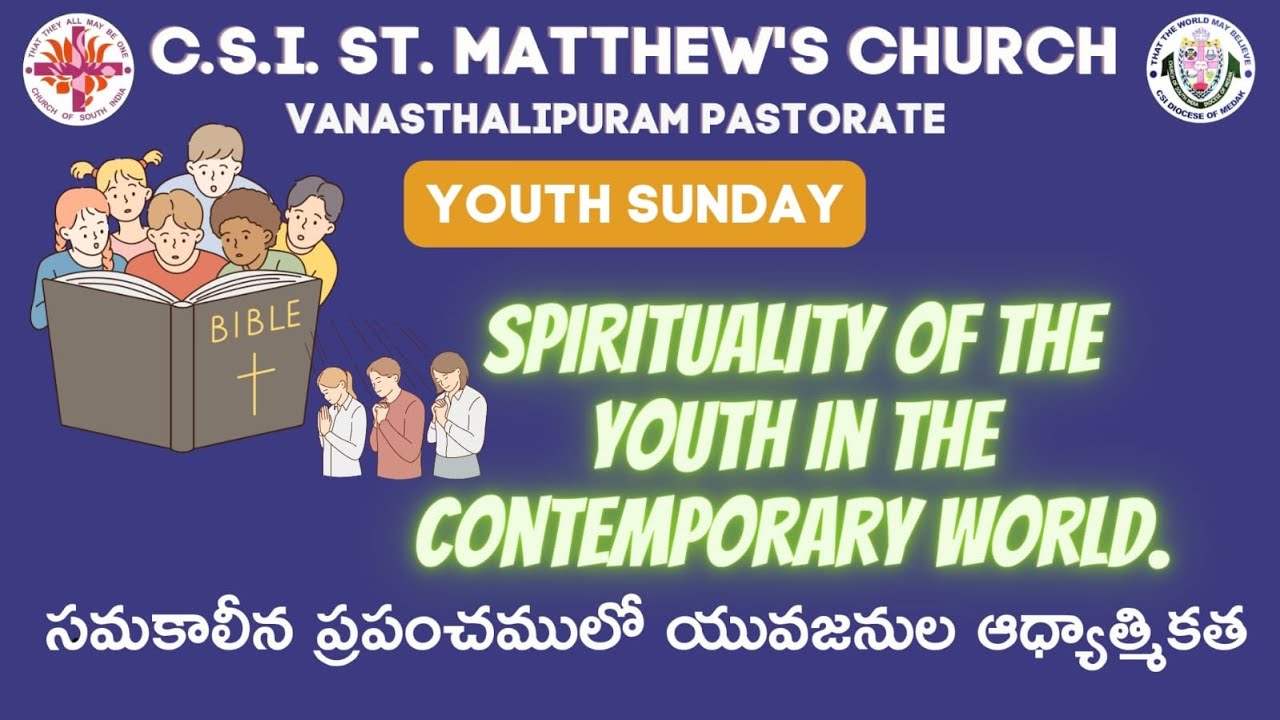 29-10-2023_YOUTH SUNDAY : SPIRITUALITY OF THE YOUTH IN THE CONTEMPORARY ...