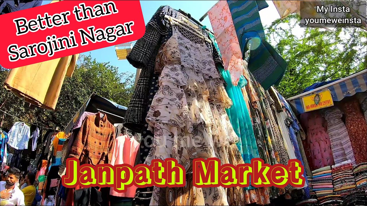 Janpath Market better than Sarojini Nagar Market - YouTube