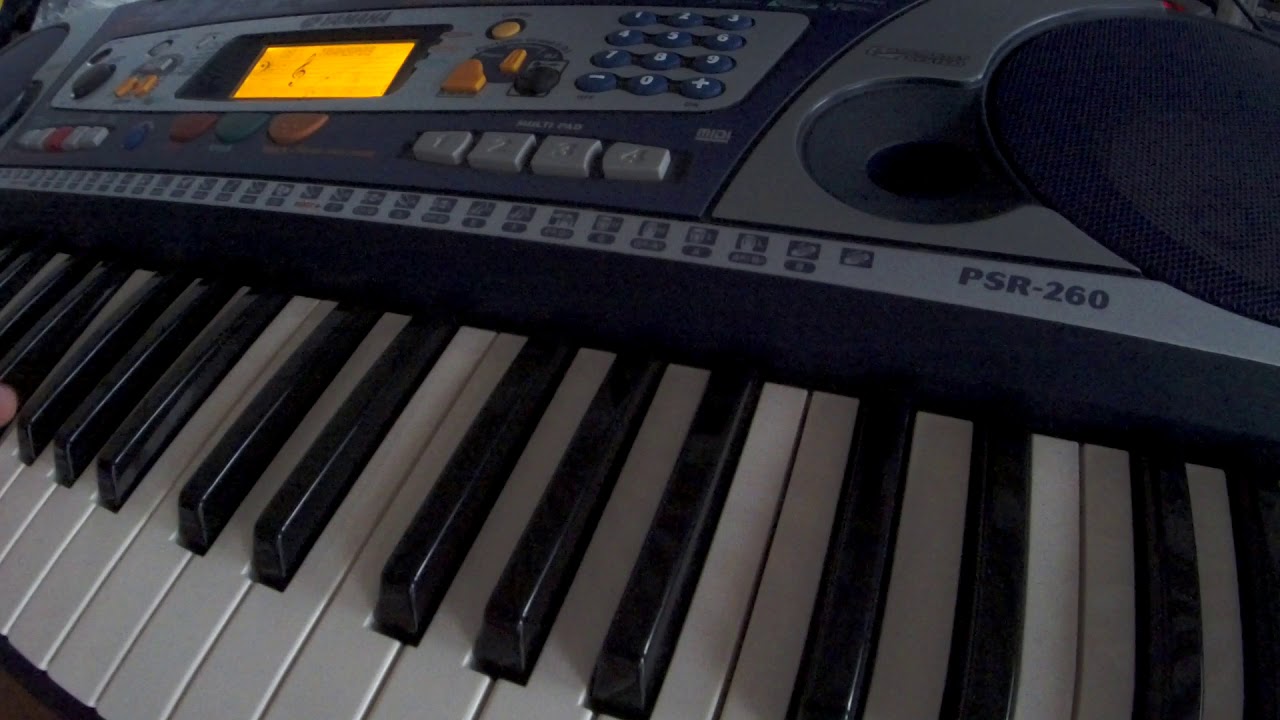 Yamaha PSR 260. Звук пианино, Grand Piano номер 1. Часть 4-я. - YouTube