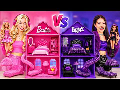 Barbie Vs Bratz In Room Makeover Challenge! Who Is The Winner?