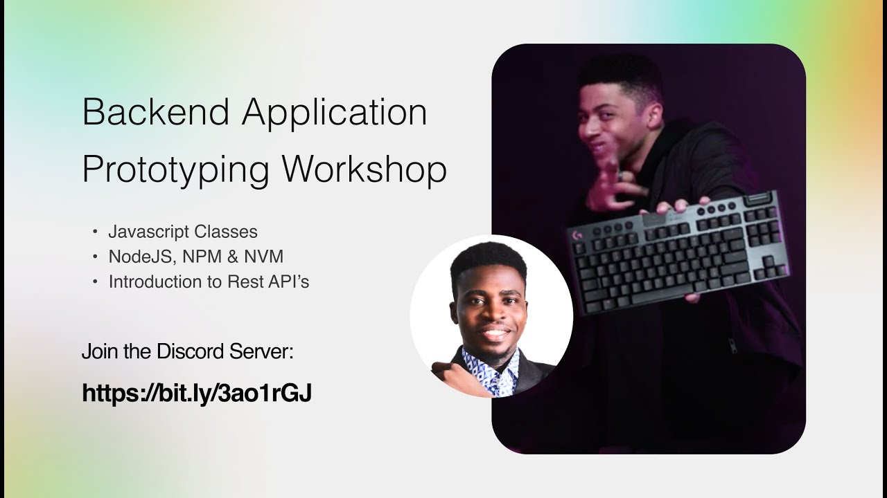 Workshop - Backend Development - Prototyping 1 - YouTube