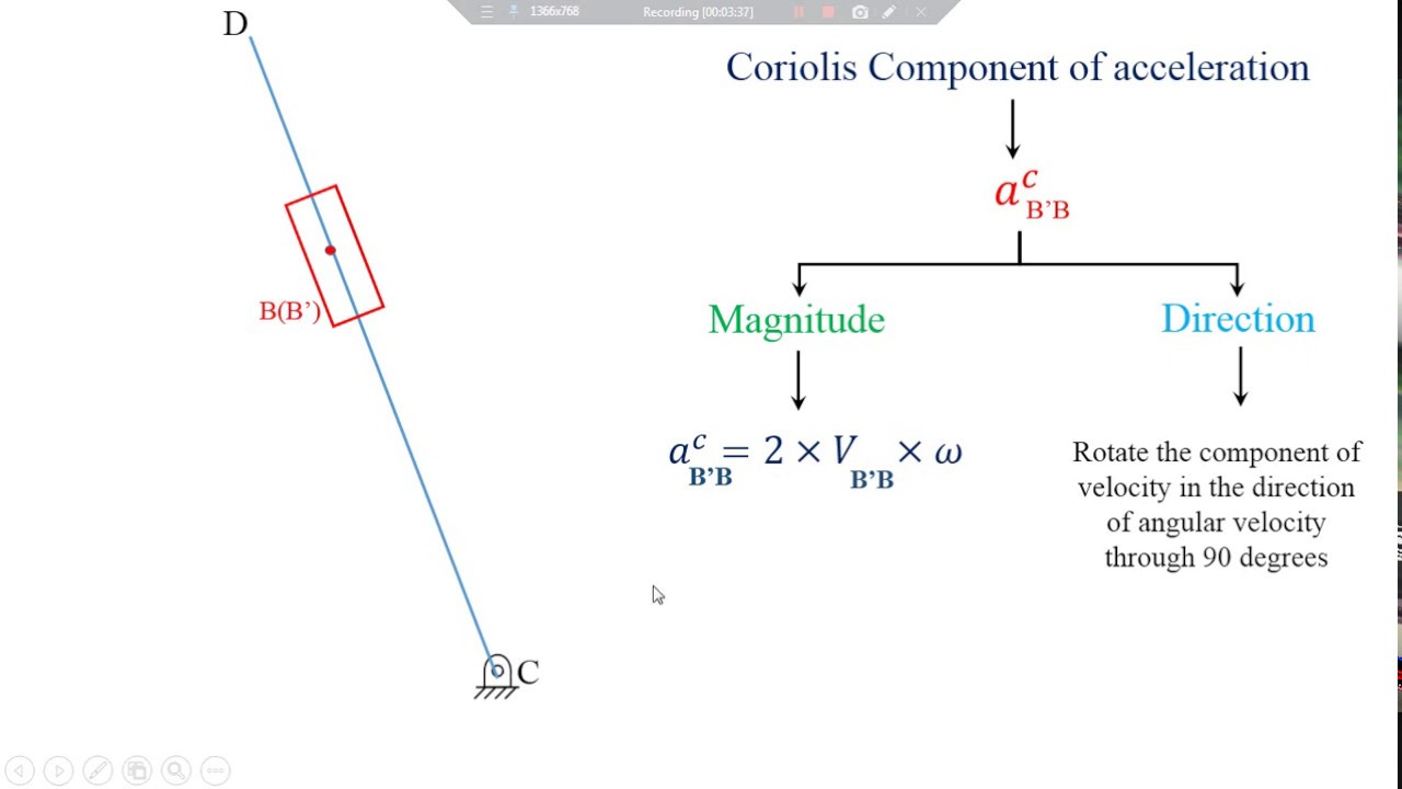Video 9 Introdcution to coriolis component of acceleration part 2 - YouTube