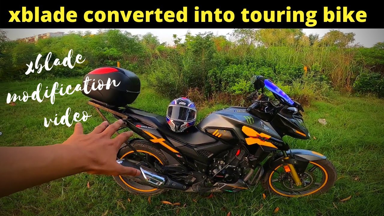 xblade बाइक को touring बाइक में बदल दिया। Honda xblade modified video ...