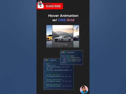 🆕 🎥 Hover Animation Using HTML & CSS Grid 🚀🌱💡||#webdesign #webdevelopment #tipsandtricks # ...