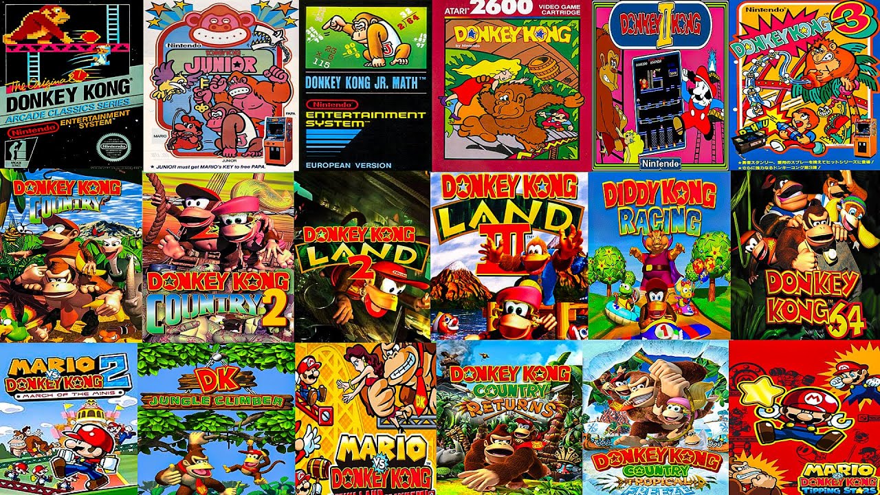 The Evolution of DONKEY KONG Games (1981-2015) - YouTube