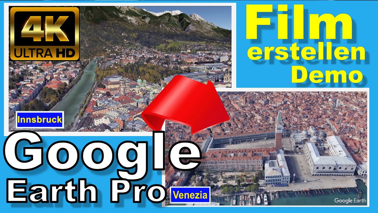 4K Google Earth Pro - Animieren Reiseziele und Reisewege - Demo ...