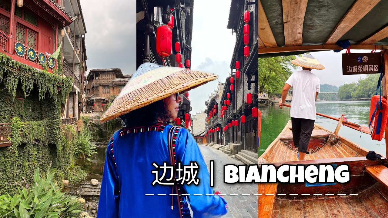 Walking tour in bian cheng, Hunan, China 🇨🇳 | 边城 |4K| Scenic Area ...